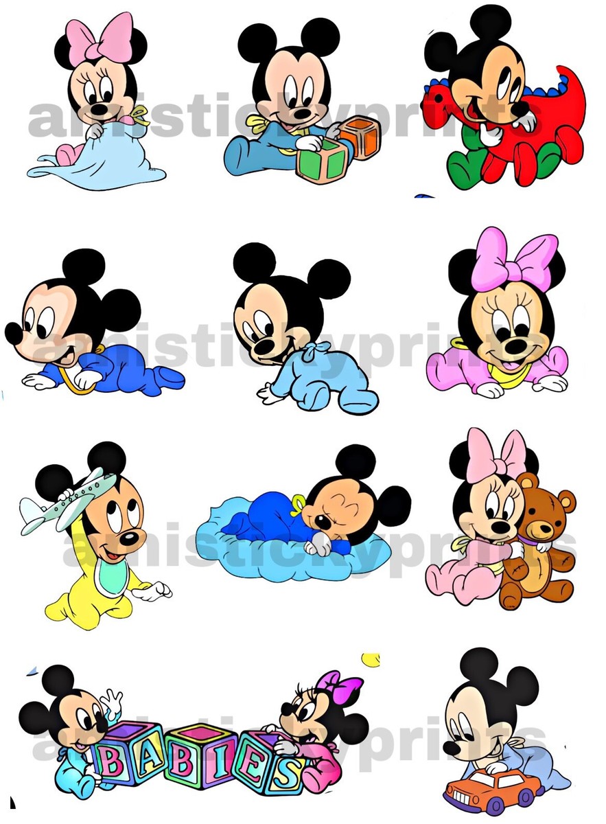Baby Mickey Mouse En Minnie Mouse Mickey Mouse & Minnie Mouse Babies