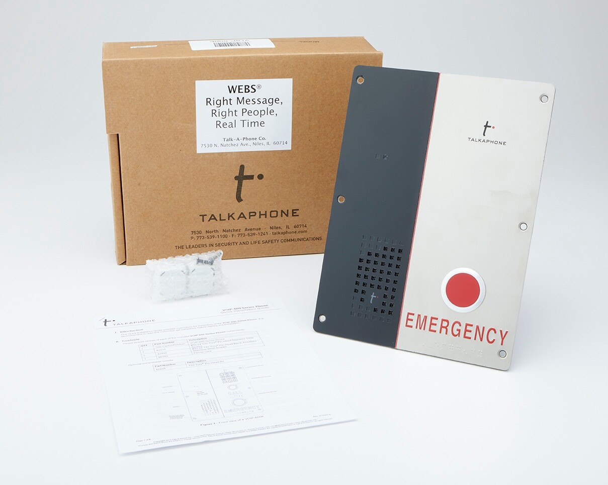 Talkaphone Single Button Emergency IP Call Station Vandal resistant ...