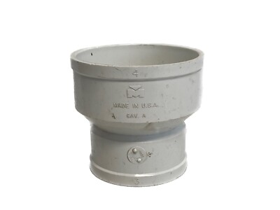NOS PVC 4” to 3” Concentric Reducing Coupling Adapter Schedule-40 CAV ...