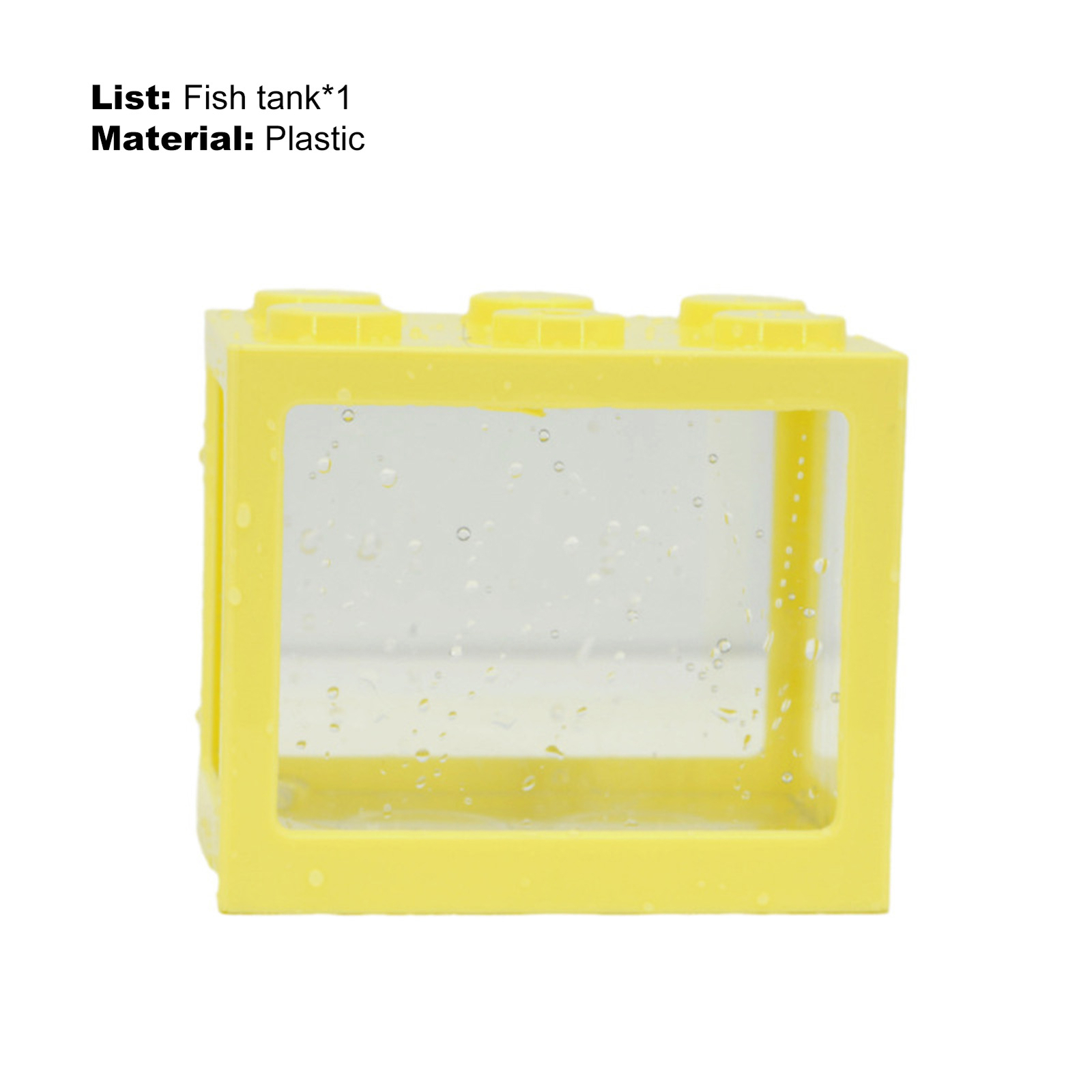 Fish Bowl Compact Broken-proof Building Block Fish Tank Clear Shell | eBay