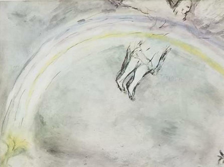 Chagall "The Rainbow Covenant Between God And The Earth" Matted ...