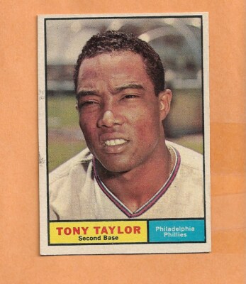 TONY TAYLOR PHILLIES TOPPS 1961 CARD # 411 | eBay