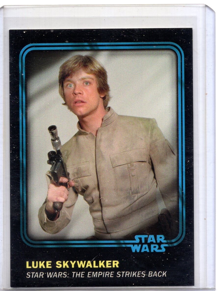 2016 Topps Star Wars Card Trader Cards Blue Luke Skywalker #1 ...