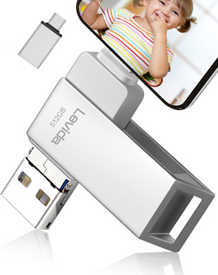 Chiavetta USB 512Gb per Phone, Pen Drive Penna USB 3.0 Pendrive 4 in 1 ...