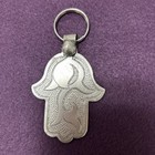 Hamsa Khamsa Key Ring Hand of Fatima Keyring Amulet Gift khomsah Etched ...