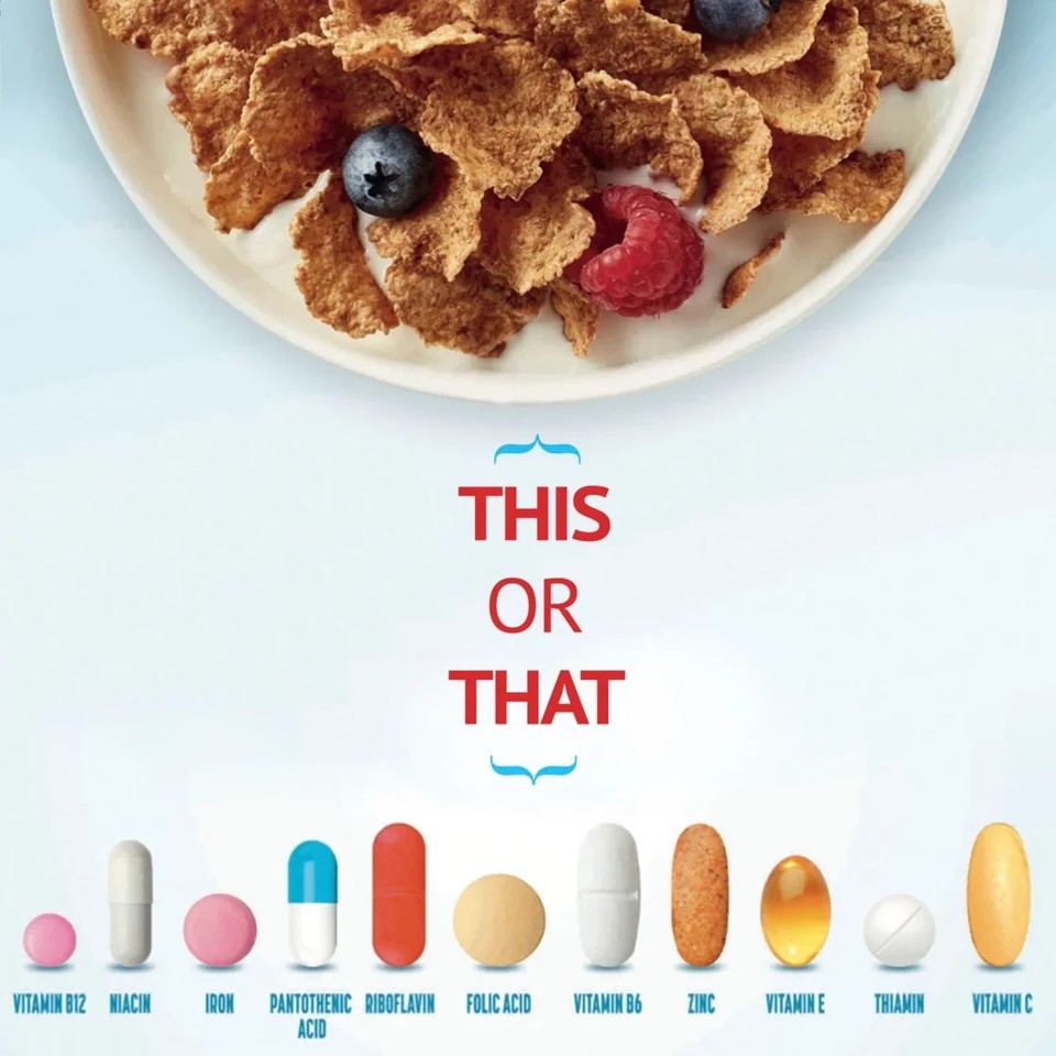 Total Breakfast Cereal, 100% Daily Value of 11 Vitamins and Minerals ...
