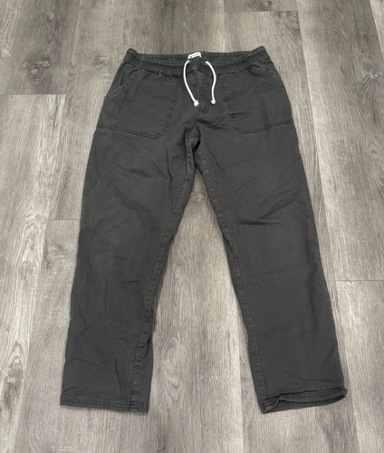 Pact Pants Organic Cotton Elastic Waist Drawstring Ripstop Comfort Gray ...