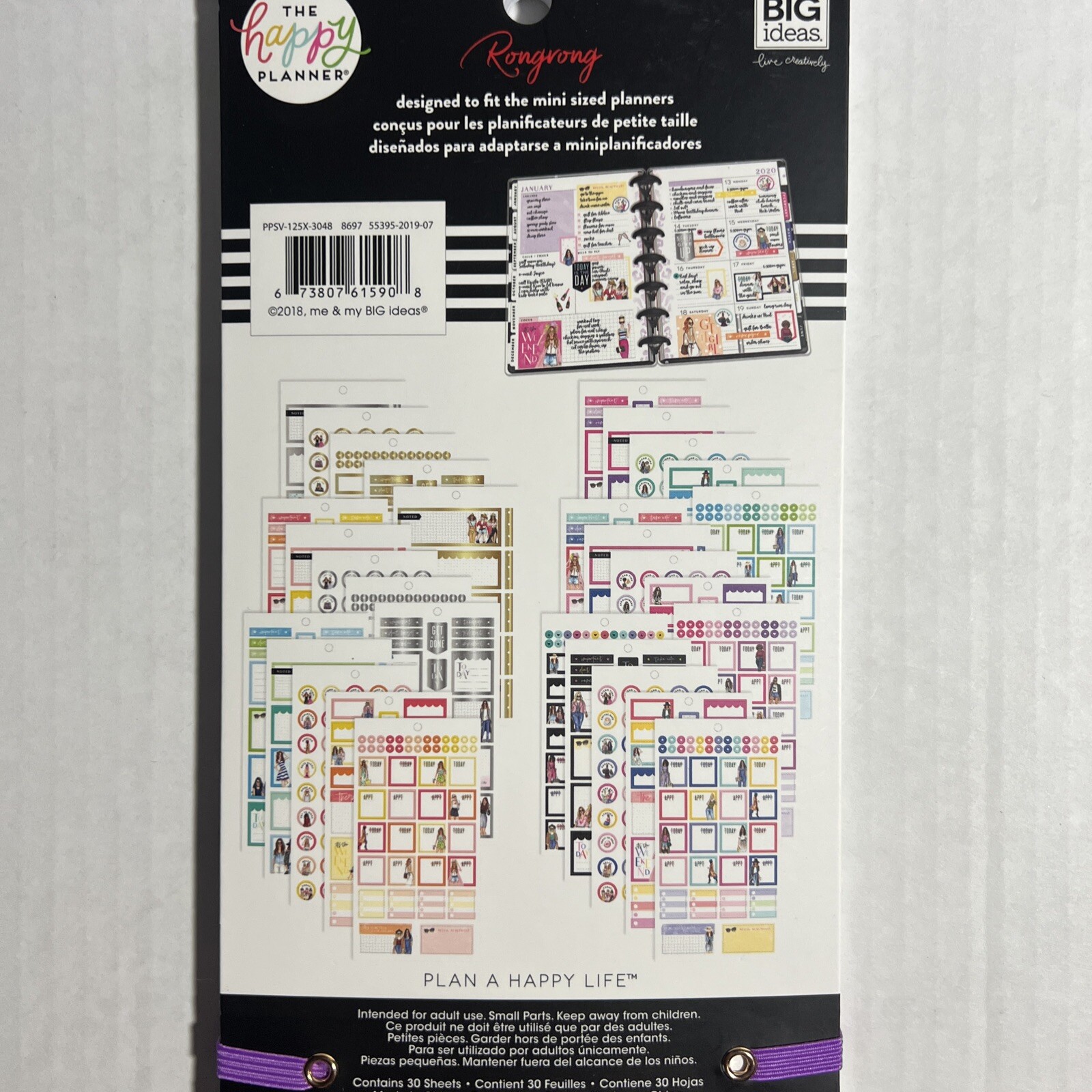 The Happy Planner Rongrong Everyday Mini Sticker Book of 889 Me & My ...