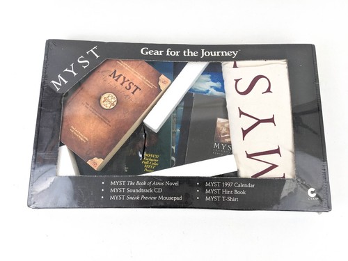 MYST PC Gear for the Journey Box Set: Book, Mousepad, T-Shirt, CD ...