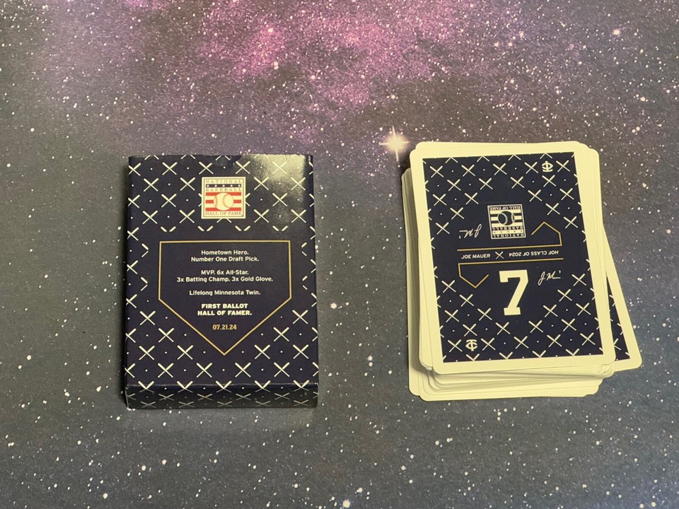 MINNESOTA TWINS MLB Joe Mauer SGA Hall of Fame Deck of 55 Cards new in ...