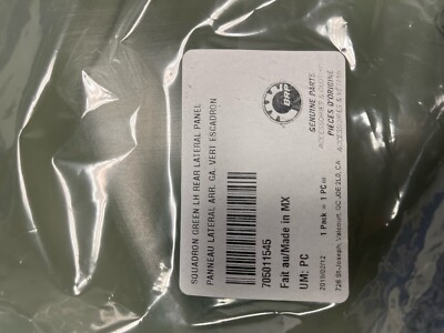 705011545 - Can-Am Squadron Green Lh Rear Lateral Panel | eBay