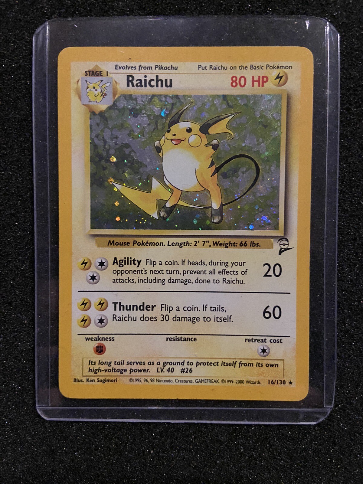 Pokémon TCG Raichu Base Set 2 16/130 Holo Unlimited Holo Rare | eBay