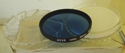 HOYA HMC 55mm 80A Blue Filter with Original HOYA Protective Case - Made ...