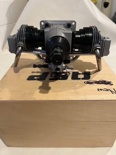 ASP FT 160 AR Flat Twin Cylinder 4-Stroke Glow Nitro Airplane Engine 1. ...