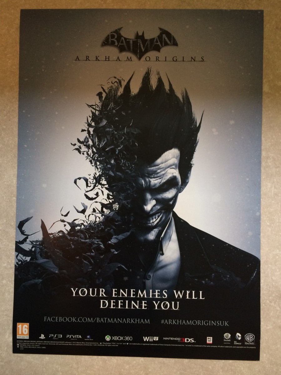 Batman Arkham Origins Facebook Cover RARE BATMAN ARKHAM ORIGINS