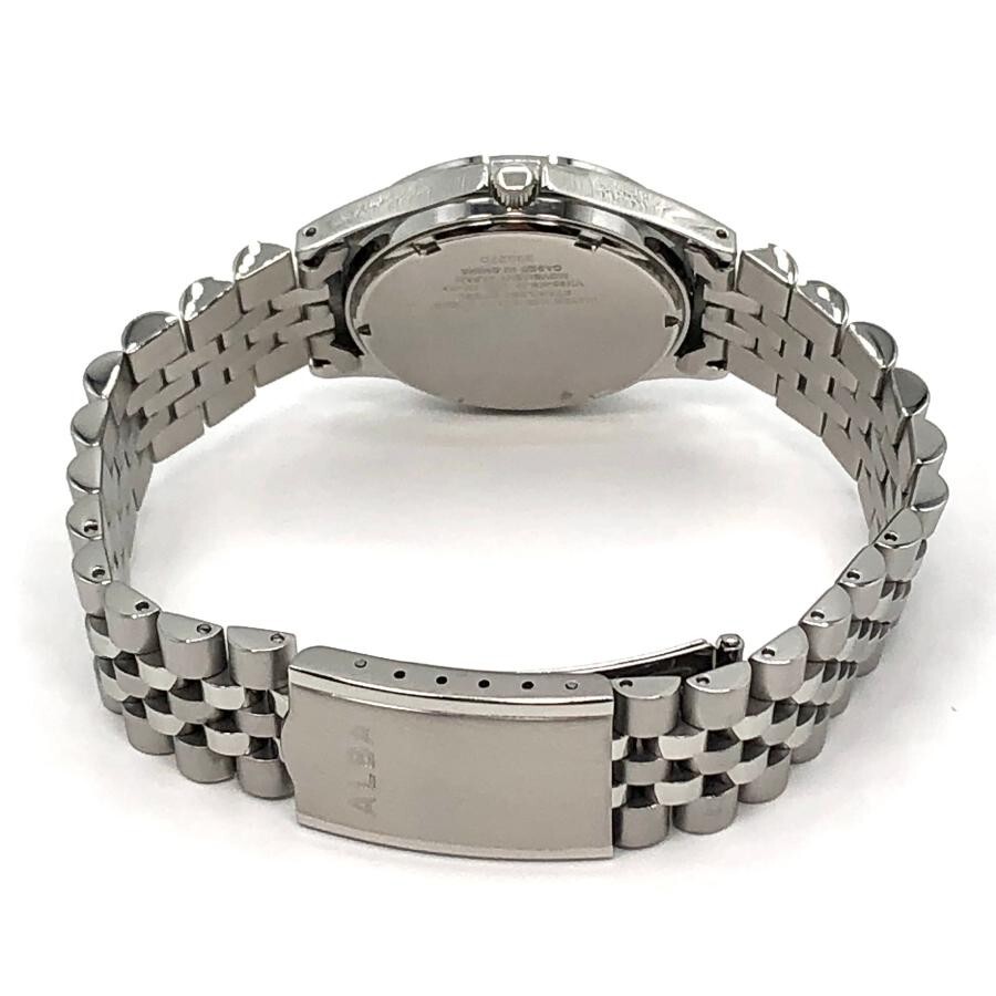 SEIKO ALBA Military Field Watch AQGK470 White Dial Full Luminous Day ...