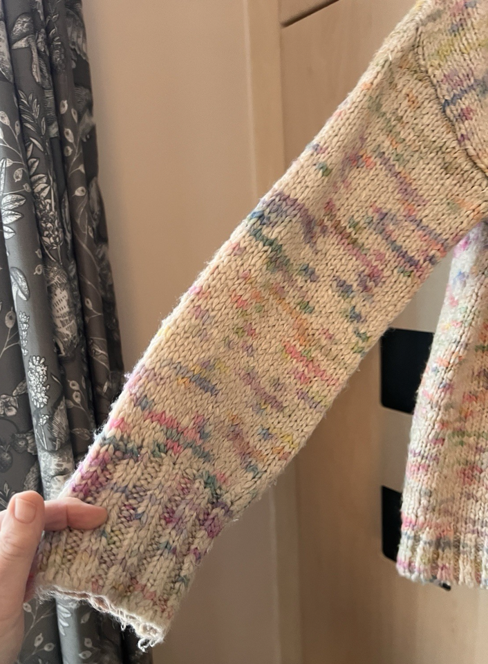 White Stuff Cream Natural Mix Long Sleeve Chunky Jumper Size 14. Good ...