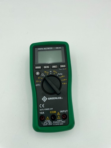 Greenlee DM-45 Compact Digital Multimeter 600V AC/DC Auto Ranging NEED ...