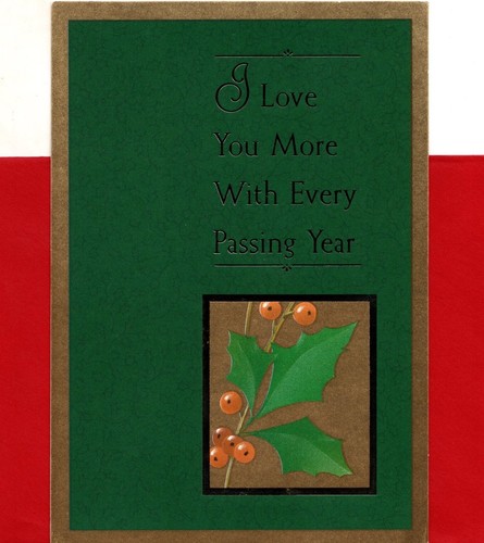 Merry Christmas Wife Husband Partner Lover Love You More Each Year ...