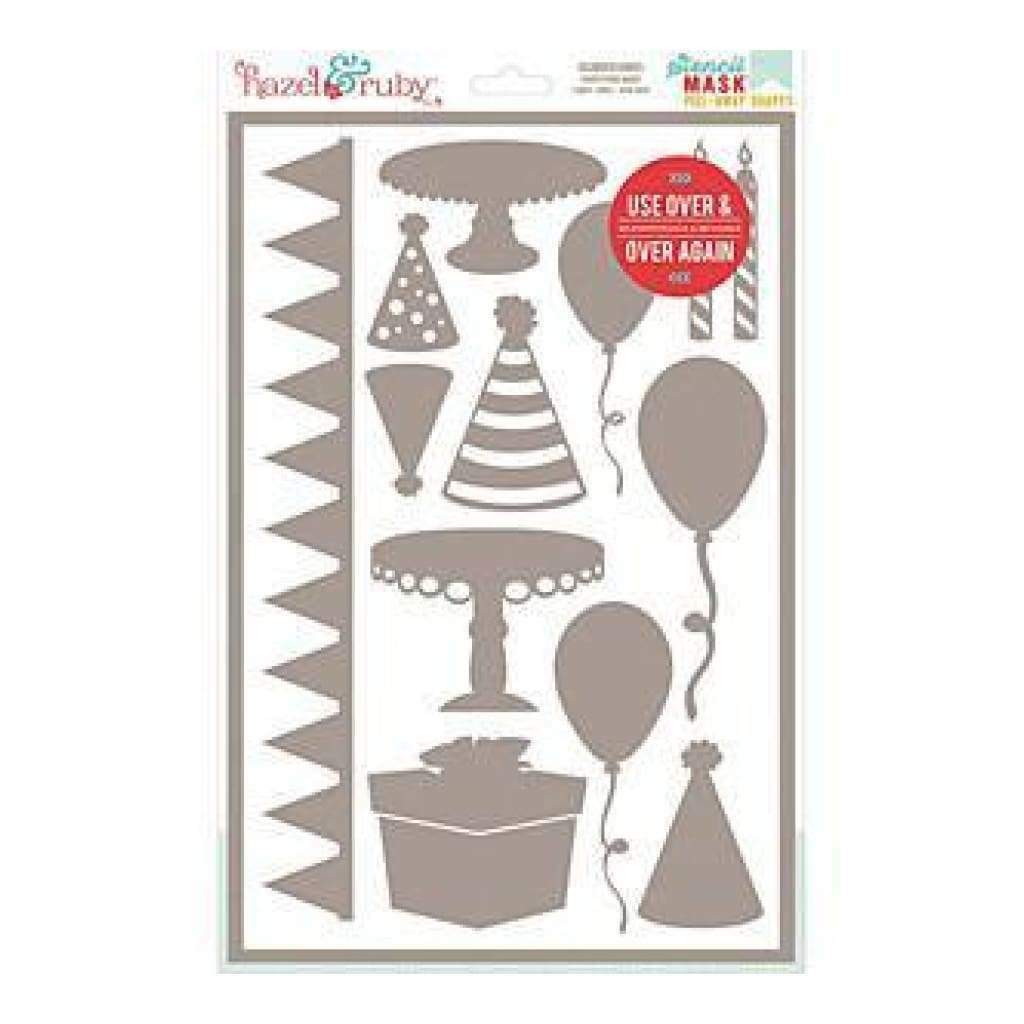 Hazel & Ruby Stencil Mask Peel Away Shapes 12Inch X8inch Sheet ...