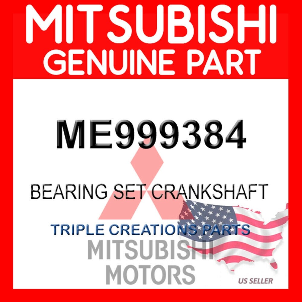 Genuine Mitsubishi ME999384 Bearing Set Crankshaft OEM | eBay