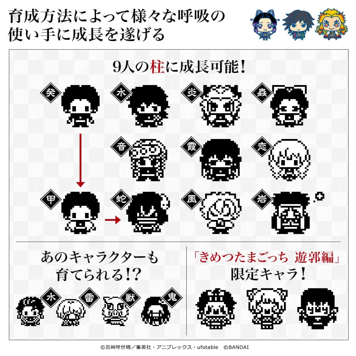 Bandai Demon Slayer Tamagotchi Yukaku Exploding Blood Bakketsu Color ...