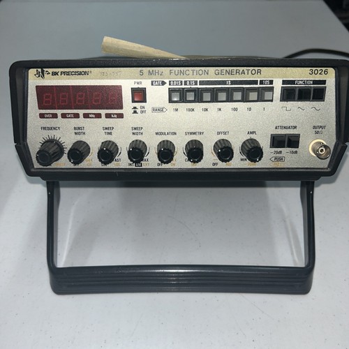 BK Precision 5 MHz Function Generator 3026 Metrology Test Equipment | eBay