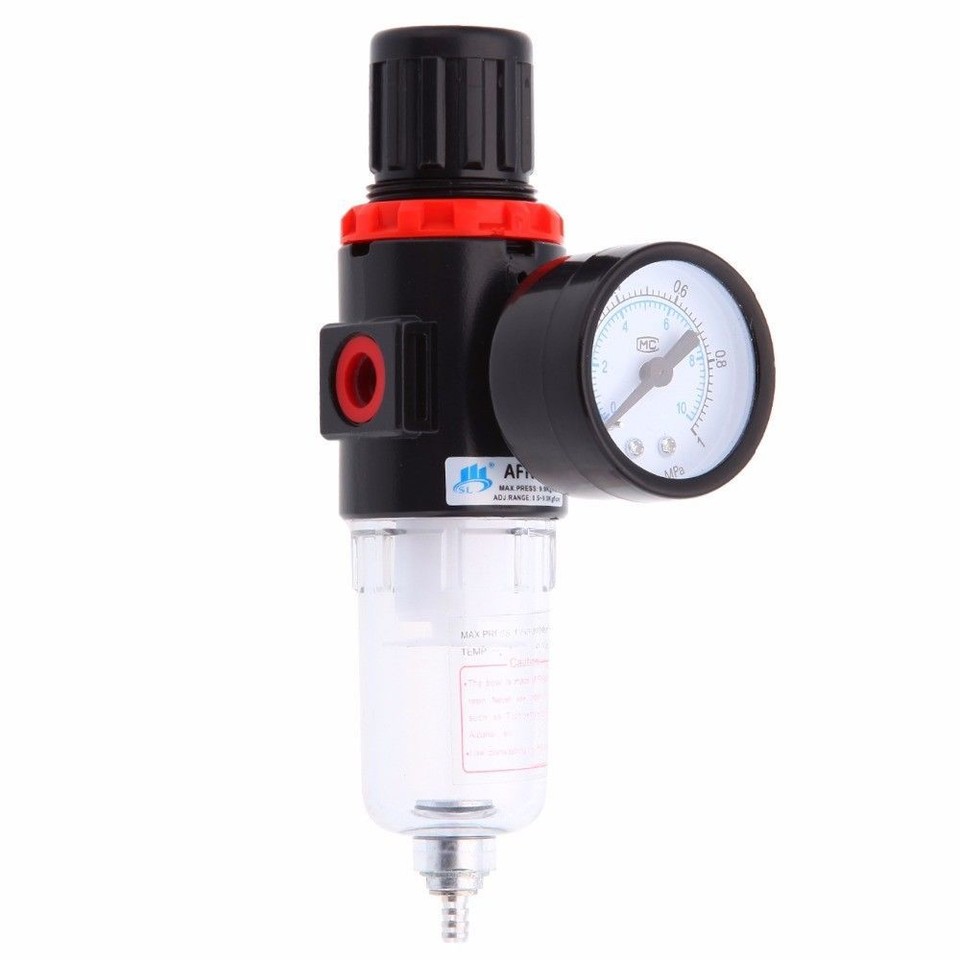 1/2" AIR FILTER REGULATOR For Air Tools Compressor Air Lines With ...