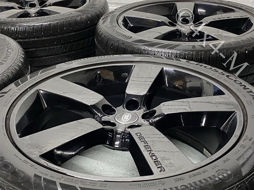 SET x 5 GENUINE 22" LAND ROVER DEFENDER L663 ALLOY WHEELS GLOSS BLACK ...