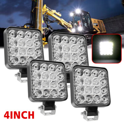 4inch LED Work Lights for Forklift Loader Caterpillar Skid Steers ...