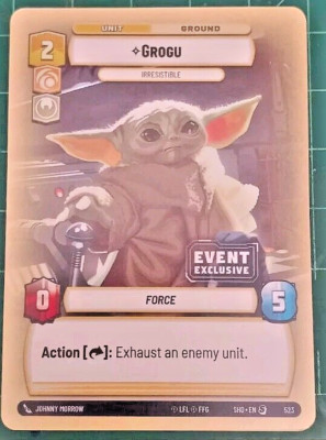 Star Wars Unlimited Card Game Grogu Event Exclusive Card | eBay