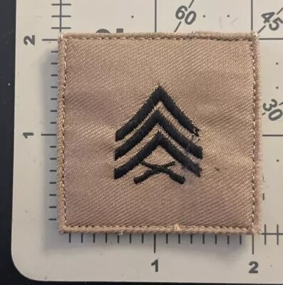 USMC E-5 SERGEANT SGT PATCH HOOK BACK | eBay