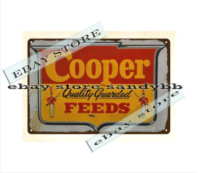 garden reproductions Cooper Feeds Sign farm barn cottage house metal ...