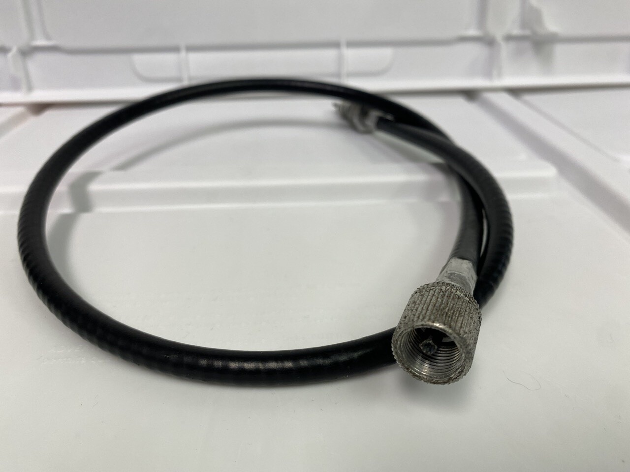 NOS OEM MOTORCYCLE TACH TACHOMETER CABLE W/ MALE TAB ON ONE END 30 1/4 ...