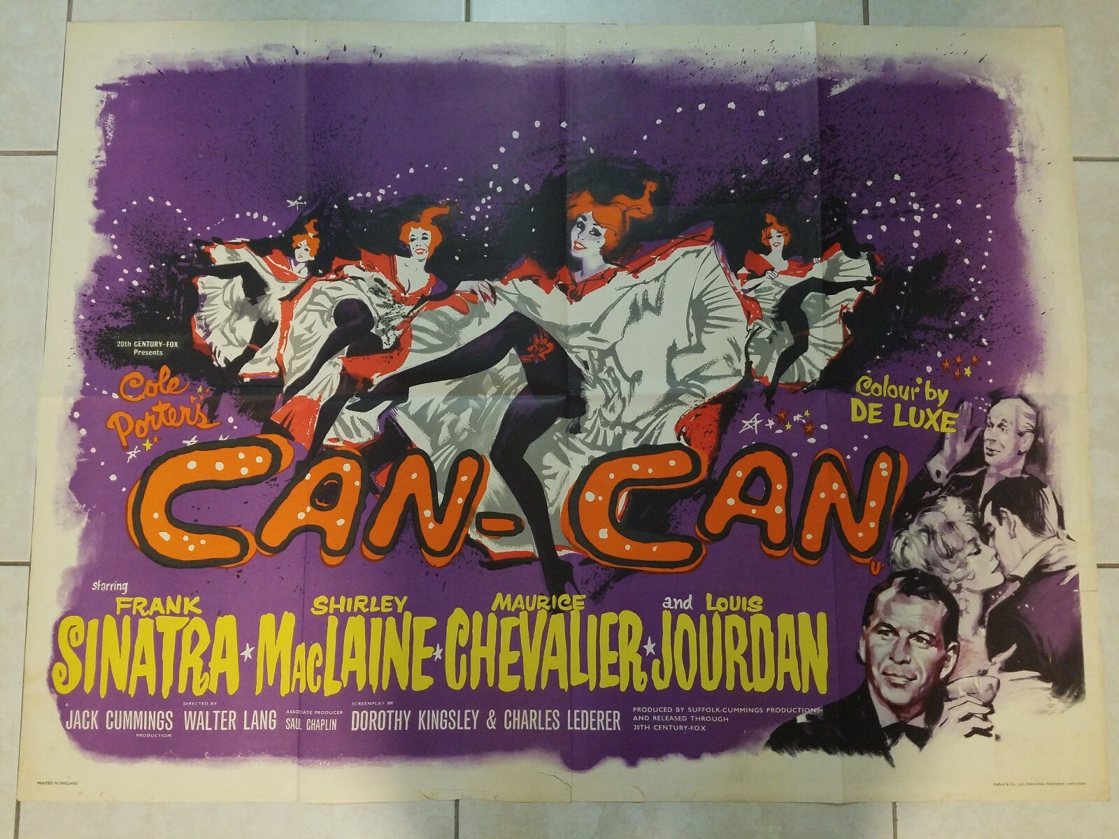 Can Can movie poster - Frank Sinatra, Shirley Maclaine - 30 x 40 inches ...