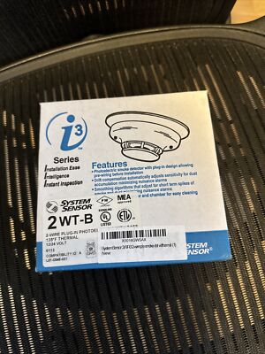 System Sensor 2WT-B Photoelectric Smoke Detector - Same Day Shipping (SEALED) 783863017605 | eBay