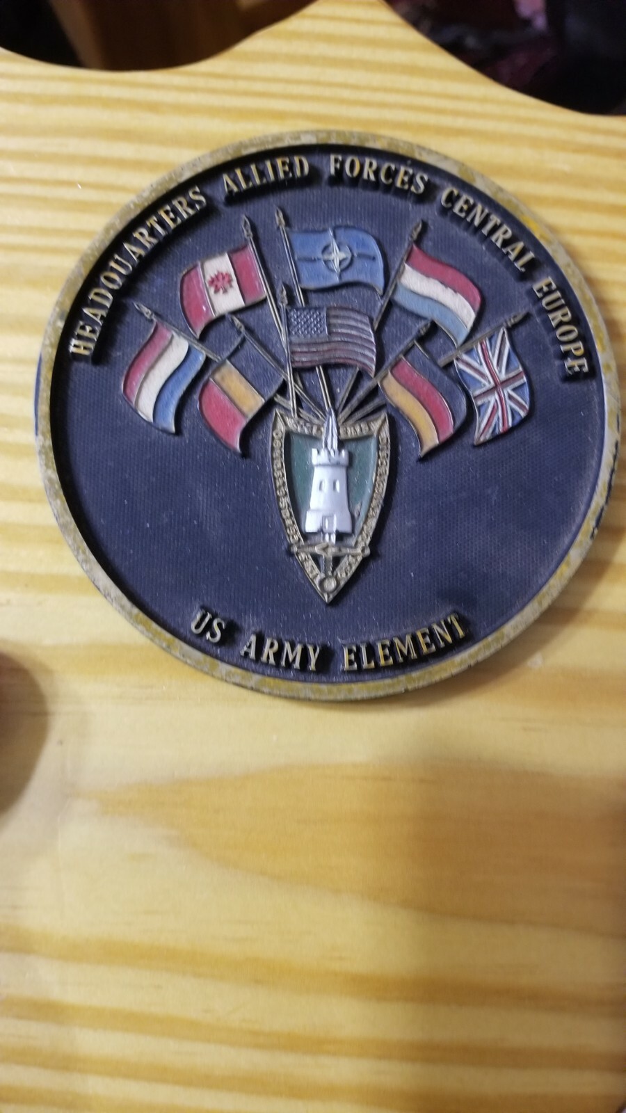 Headquarters Allied Forces Central Europe US Army Element 11.5 x 9 inch ...