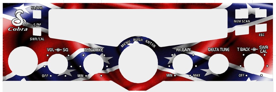 Cobra 29 LX CB Radio Face Plate Decal Any Design/Color Galaxy Connex ...