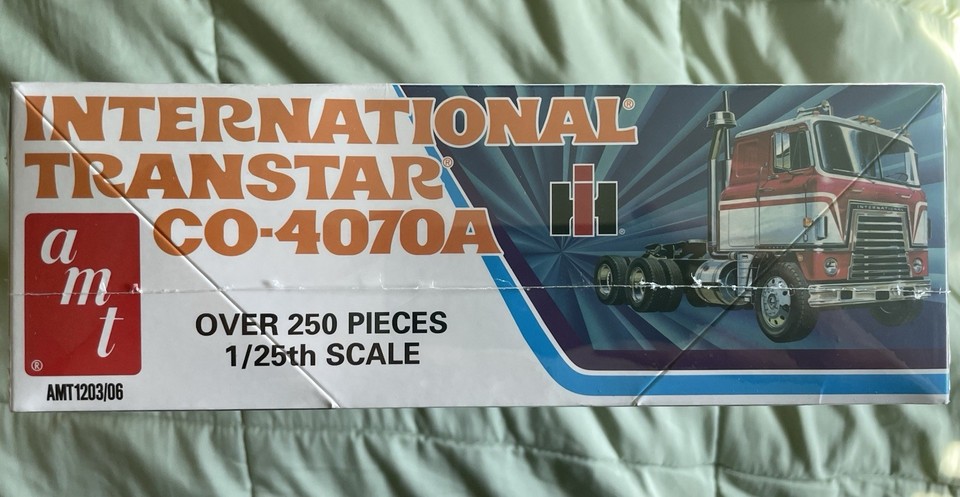 Amt 1/25 INTERNATIONAL TRANSTAR CO-4070A Diesel Truck Model Kit Factory ...