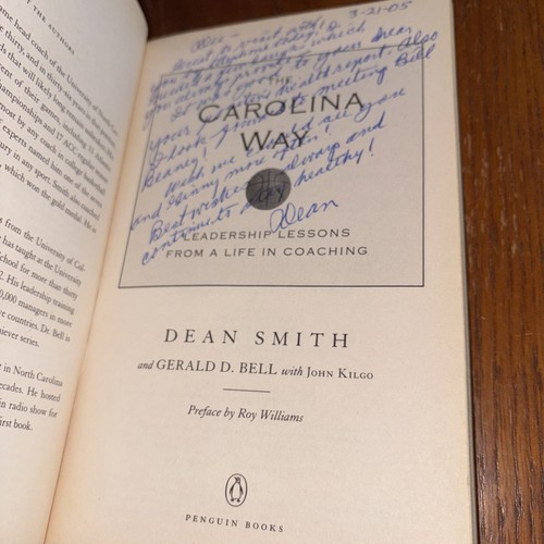 Carolina Way Coaching / Dean Smith Signed to Iconic UConn Huskies Coach ...