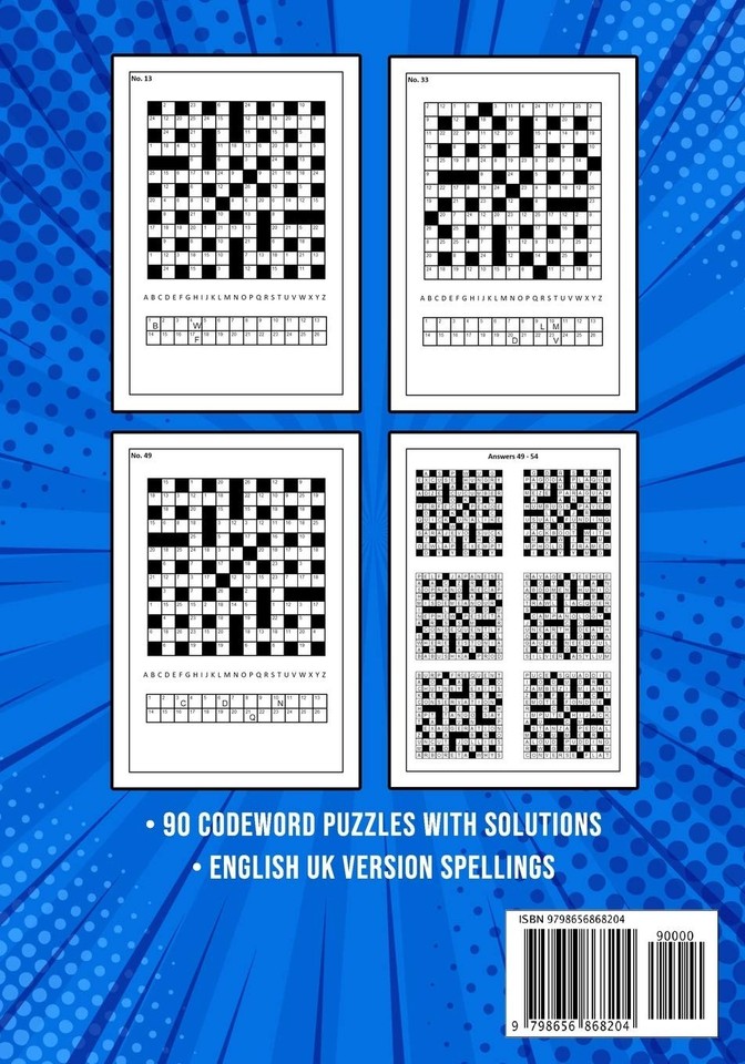 Codeword Puzzle Books for Adults II: Code Breaker / Code Word ...
