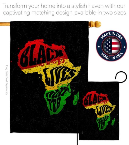 Cant Breathe BLM Garden Flag Pole Home Decor Banner Room Wall Art Patio ...