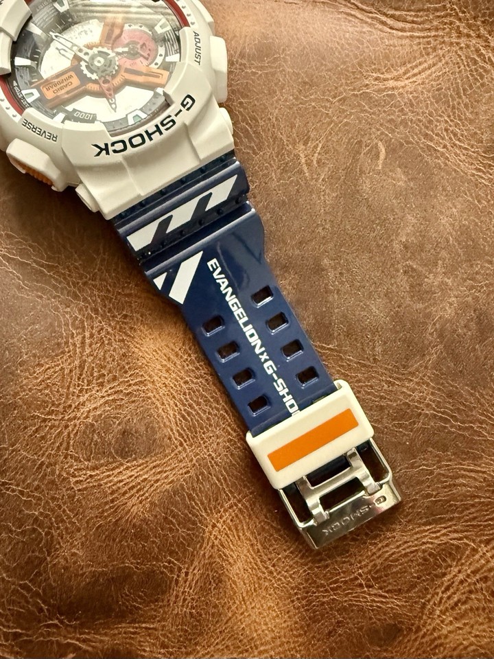 Casio G-Shock x Evangelion Ayanami Rei collab model GA-110PS-7AJR LE ...