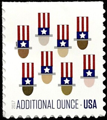 Sheet 20 MULTICULTURAL UNCLE SAM STAMPS: Sams Hat, 4th of July ...