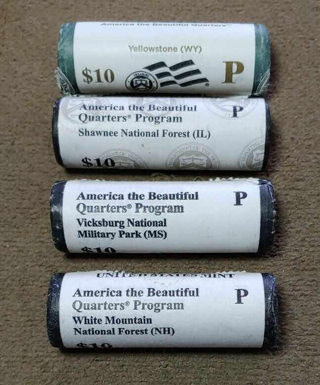 (4) Original Mint Wrapped Rolls ATB Quarters - Free Shipping | eBay