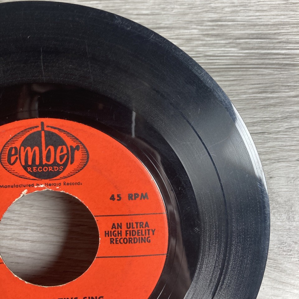 The Five Satins Sing Volume 2 EP-101-45 RPM 7” Vinyl Ember Doo-Wop ...