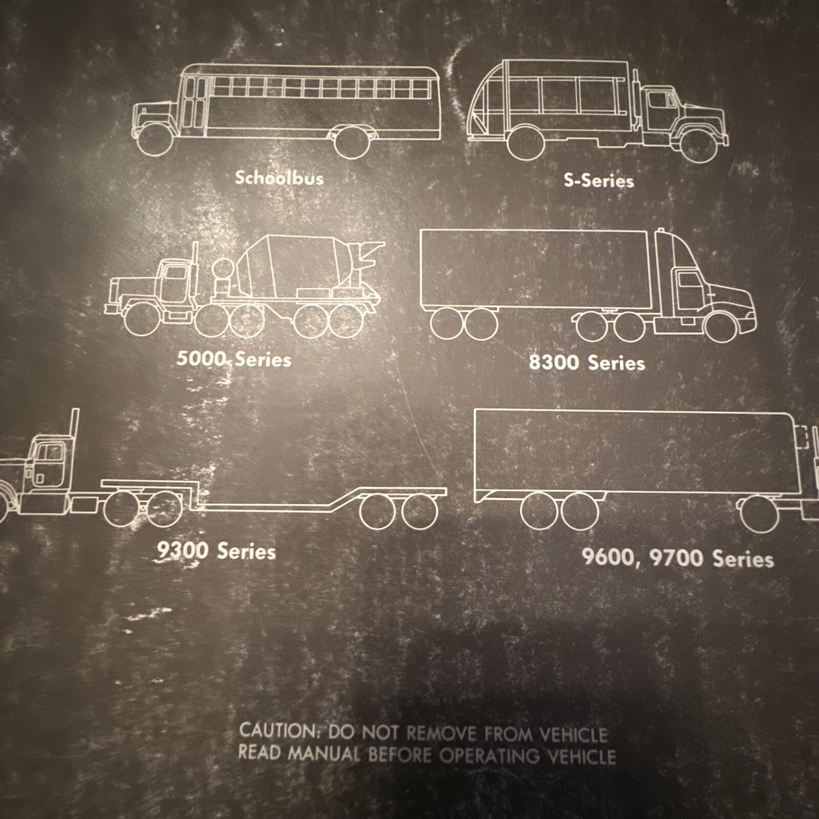 International Truck School Bus Garbage Truck 1087461-R1 1E OPERATORS ...