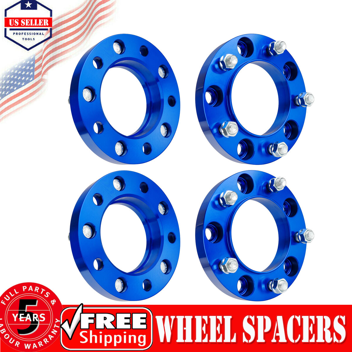 (4)1.25“ 5x150-M14x1.5-110mm Wheel Spacers For Toyota Land Cruiser ...