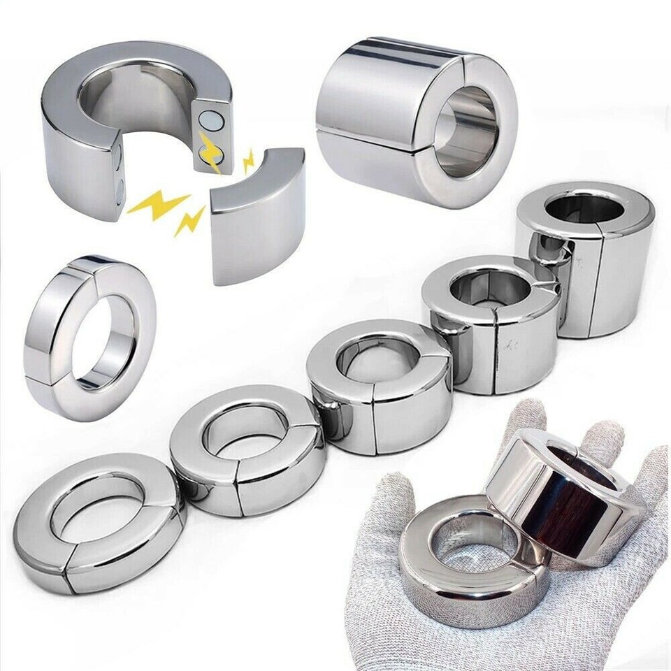 Weight Heavy Ball Stretcher Stainless Steel Magnetic Penis Ring Male ...