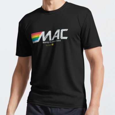 MOST POPULAR MAC Machine Funny Humor Gift Idea Active premium T-Shirt ...
